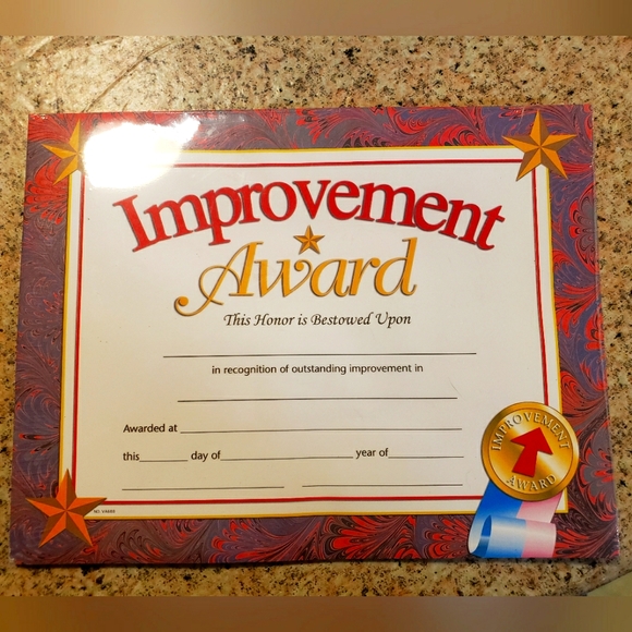 Source Unknown | Office | Improvement Award Certificates Printable ...